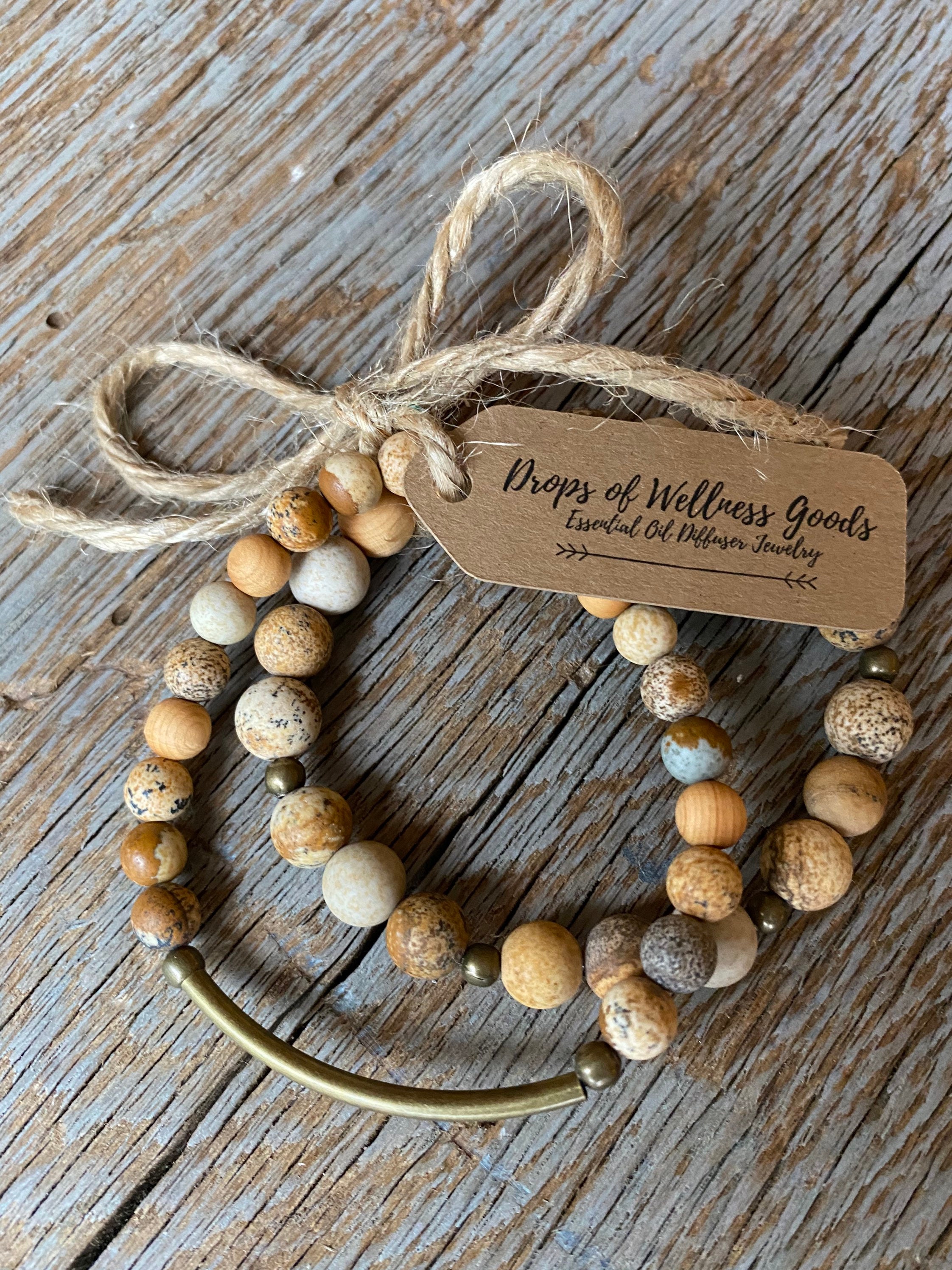 Diffuser Bracelet// Natural Jade & Bar// Aromatherapy | Etsy