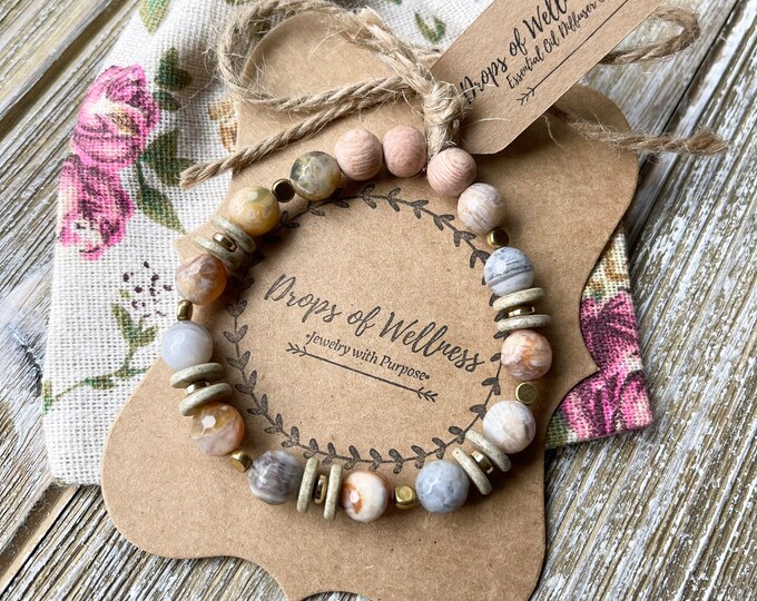 Essential Oil Diffuser Bracelets, Aromatherapy Jewelry, Handmade ...