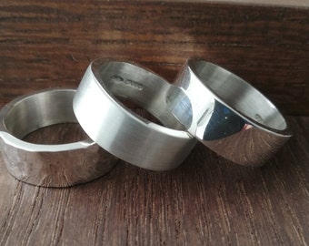 Wide Rings for Men | Etsy