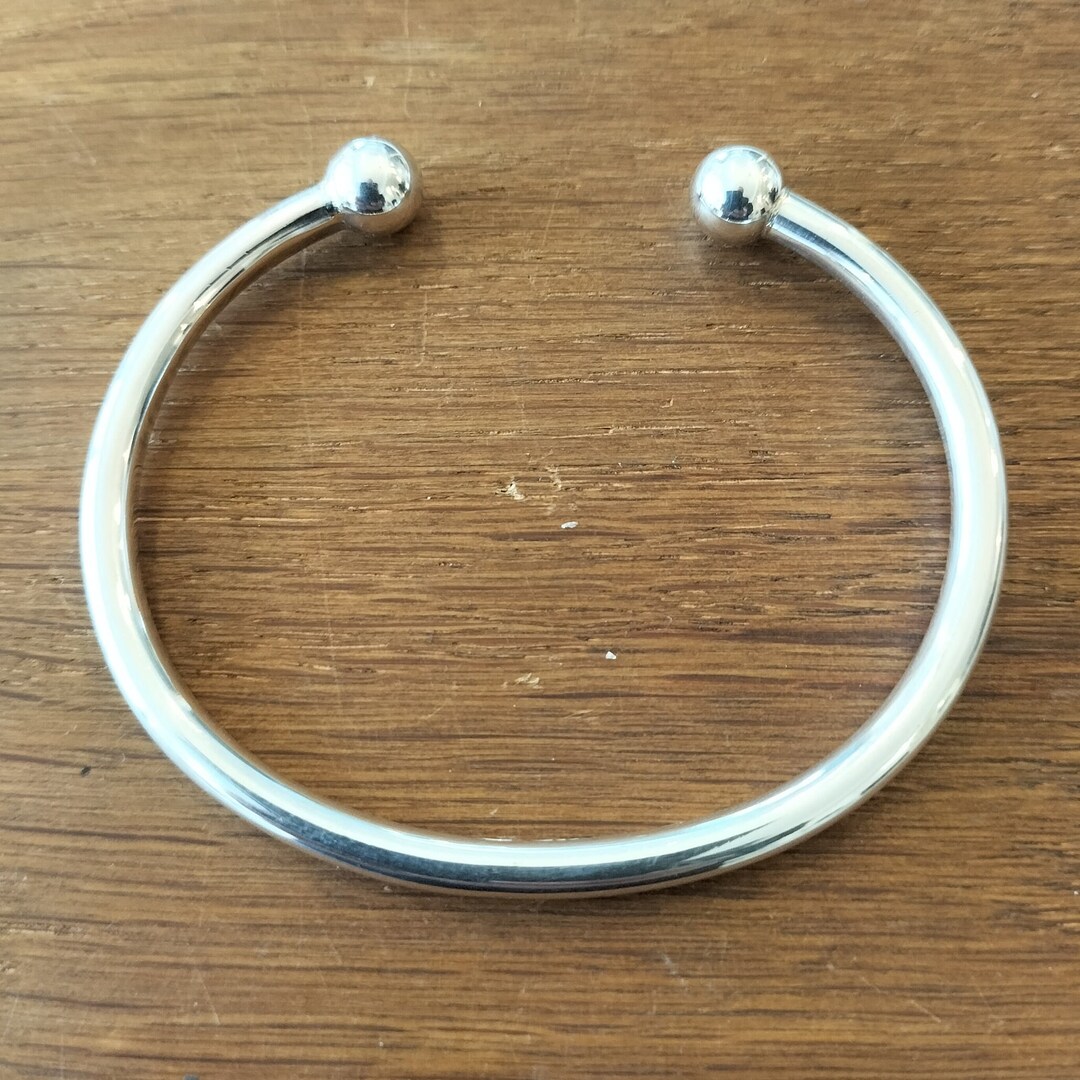 23g Solid Torque Bangle / Silver Torque Bangle / Silver Bangle / Mens ...