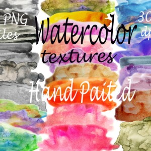 Watercolor Splotches, Watercolor Clipart, Hand Painted , Watercolor ...