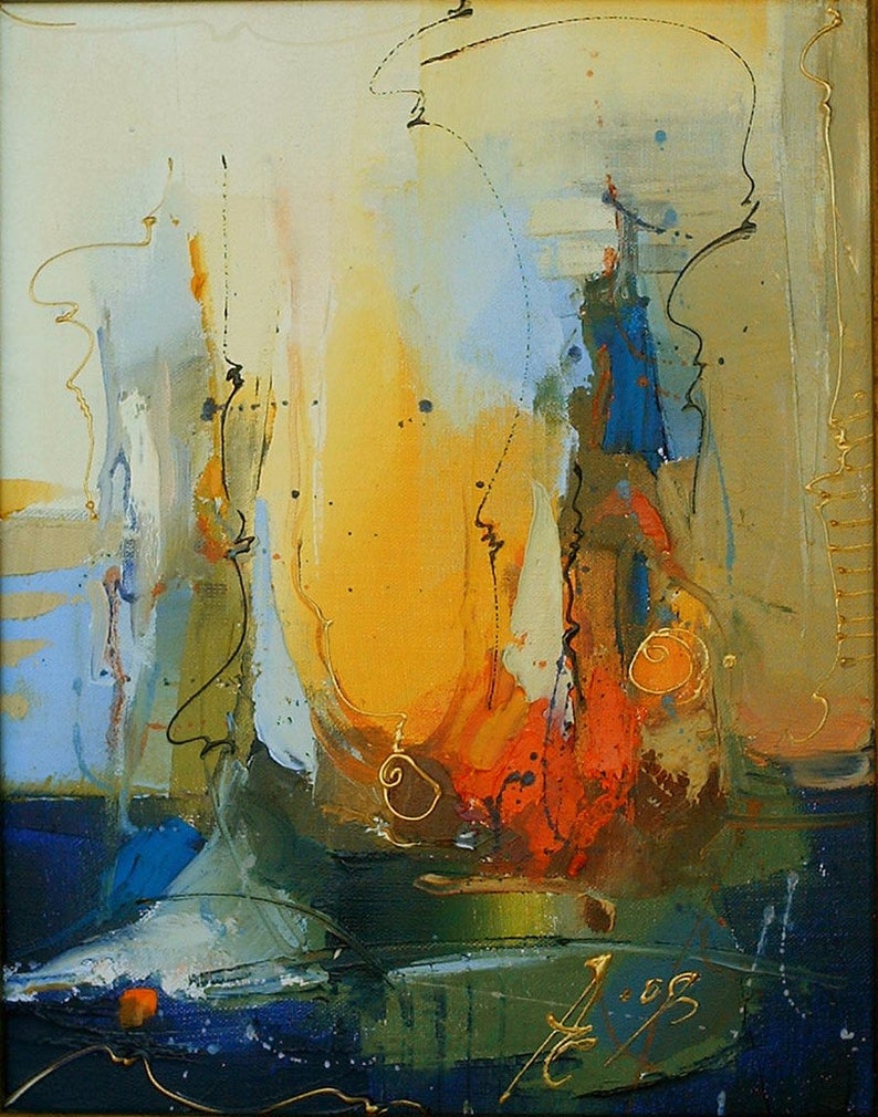 Oil Painting, Original Art, Abstract Art, Abstract Landscape, Modern ...