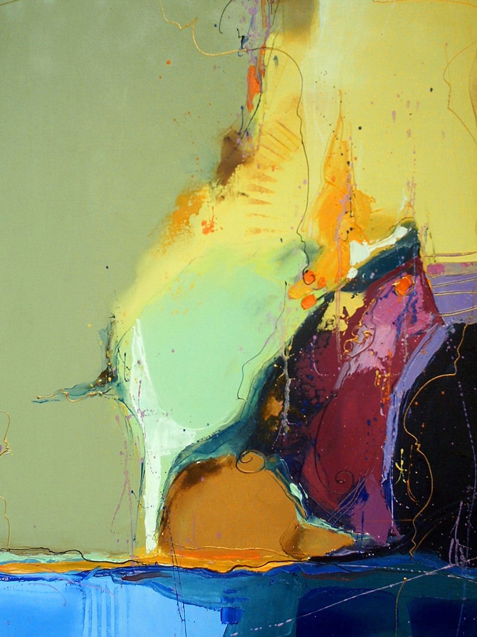 Oil Painting, Original Art, Abstract Art, Abstract Landscape, Modern ...