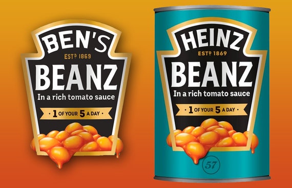 PERSONALISED HEINZ Baked Beans Tin LABEL Party / Birthday / - Etsy