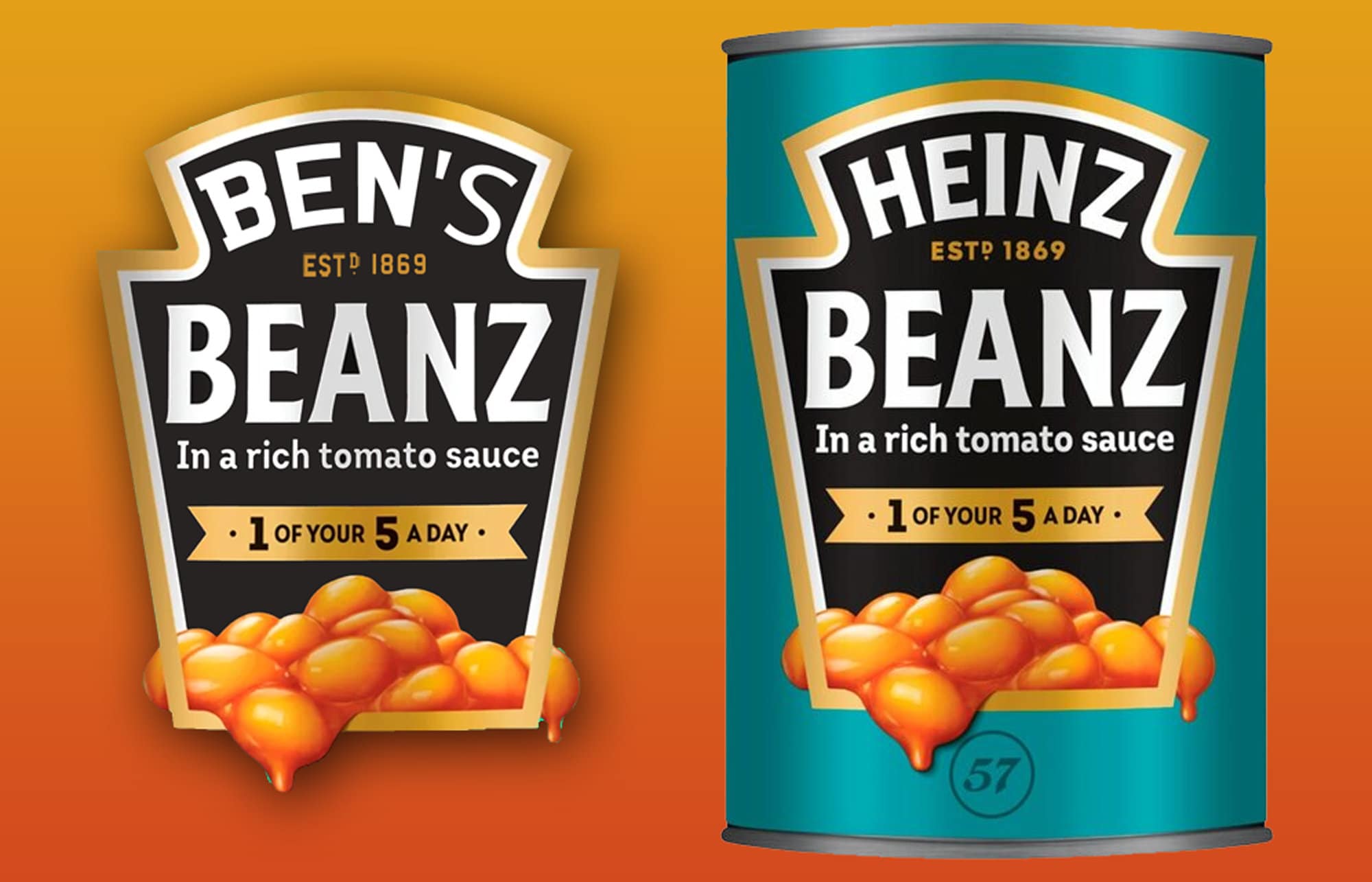 Heinz Beans Label