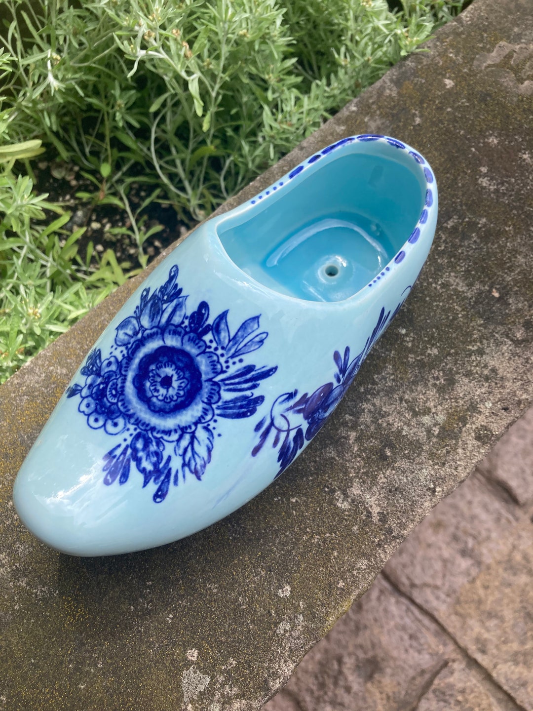 Vintage Blue Holland Ceramic Dutch Shoe Planter/figurine - Etsy