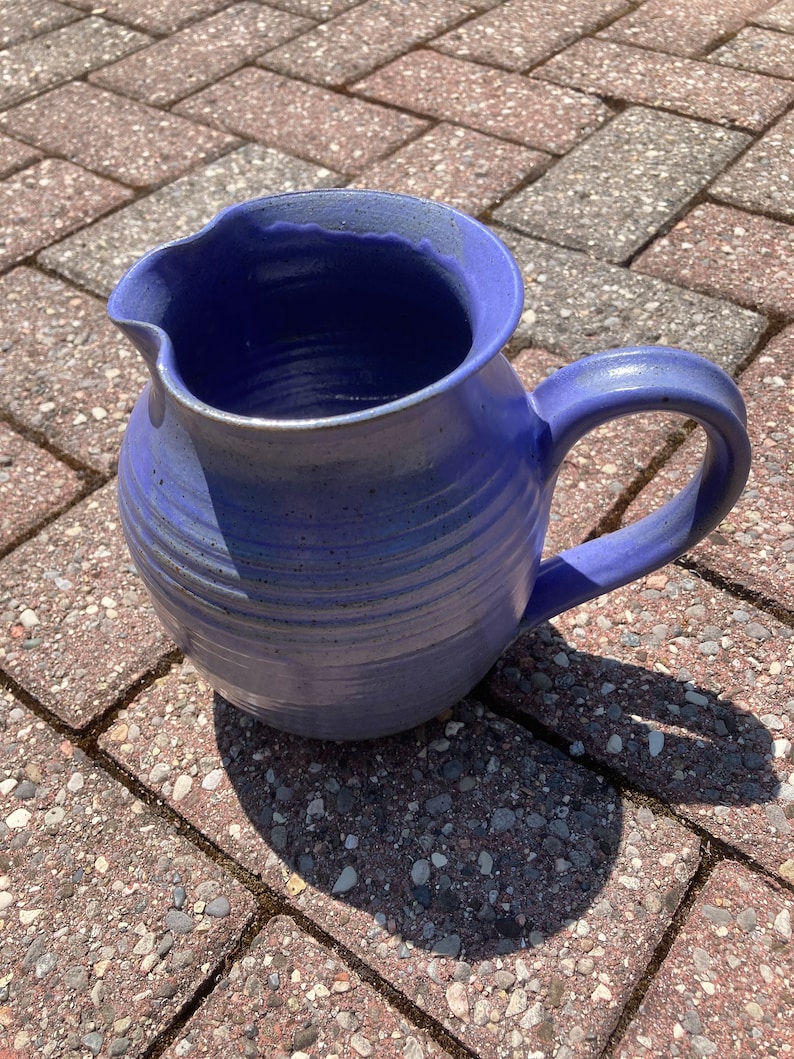 Violet/purple Ceramic Pitcher - Etsy