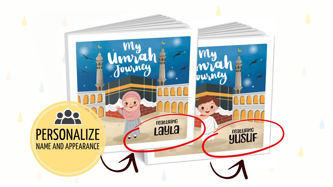 Umrah Journey Personalized Islamic Muslim Children's Book Baby Gift ...