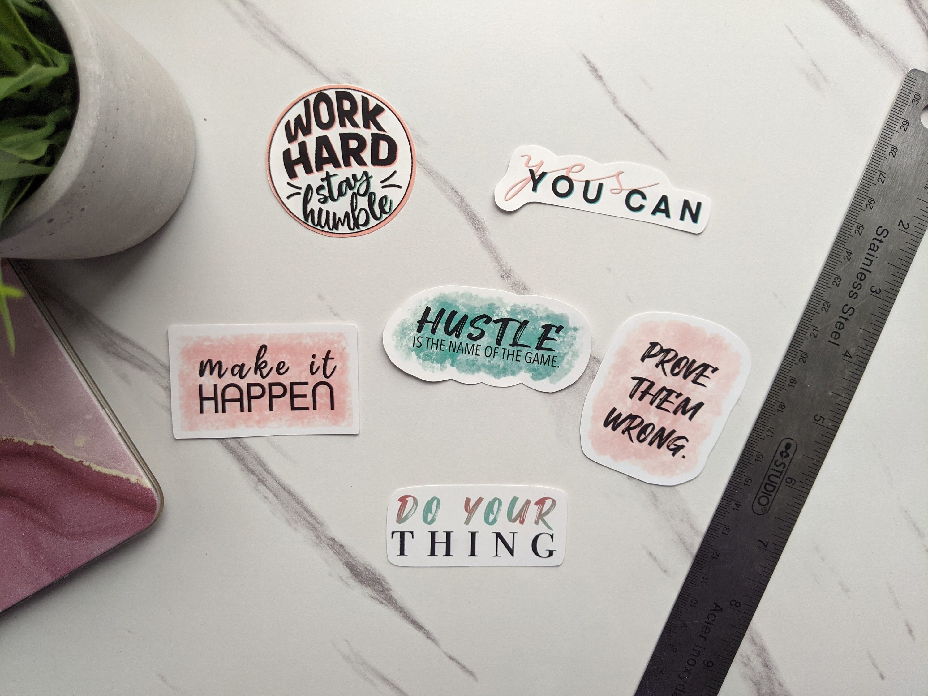 Hustle Sticker Pack / Hoja de calcomanías troqueladas de - Etsy México