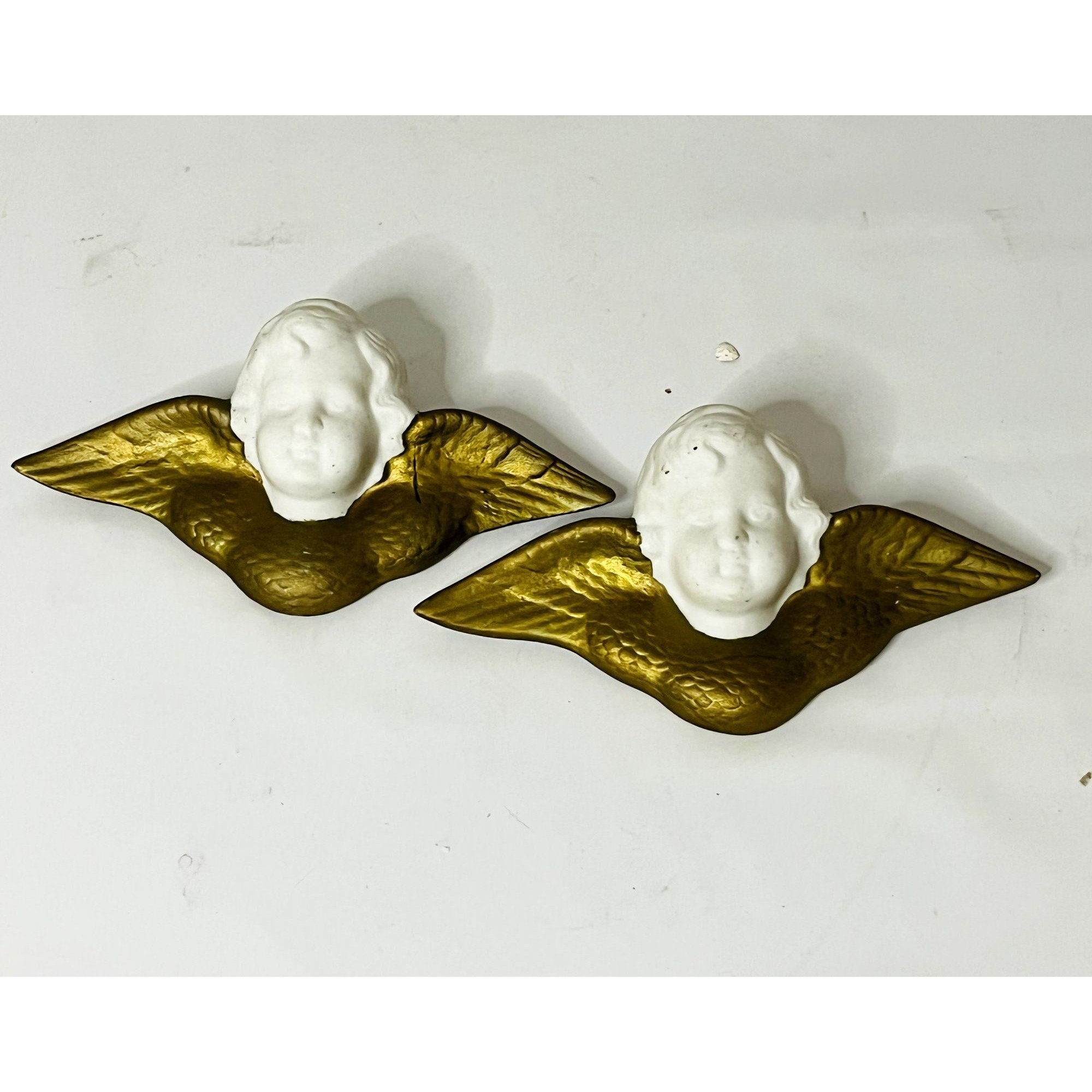 Vintage Ceramic Angel Wall Decor - Etsy