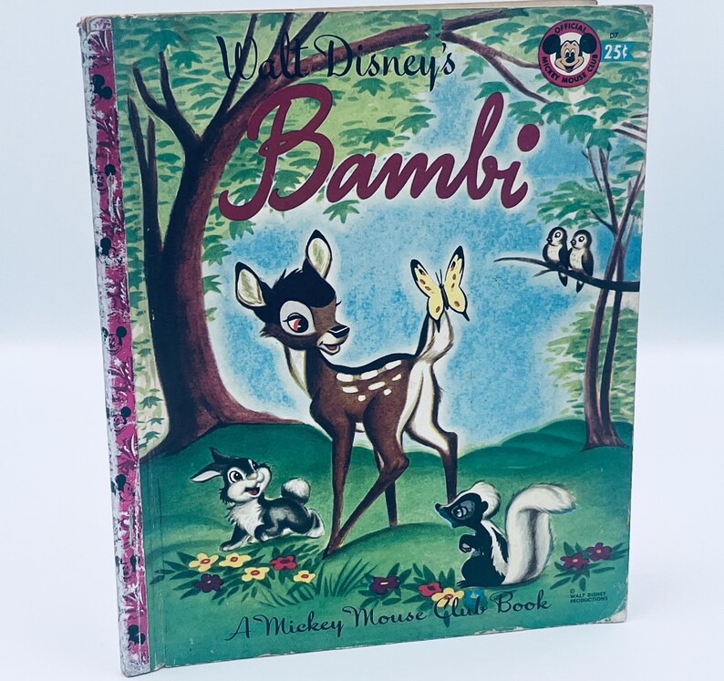 Vintage Little Golden Books Set - Bambi, Davy Crockett, and Mr Wigg's ...