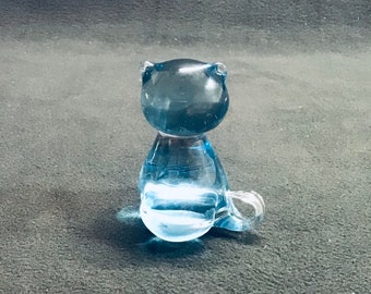 Glass Cat Paperweight - Etsy