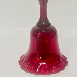 Fenton Mary Gregory Style Hand Painted Signed Ruby Red Bell - Etsy