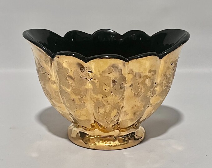 24K Weeping Gold Savoy China Planter USA - Etsy