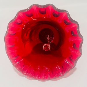 Fenton Mary Gregory Style Hand Painted Signed Ruby Red Bell - Etsy