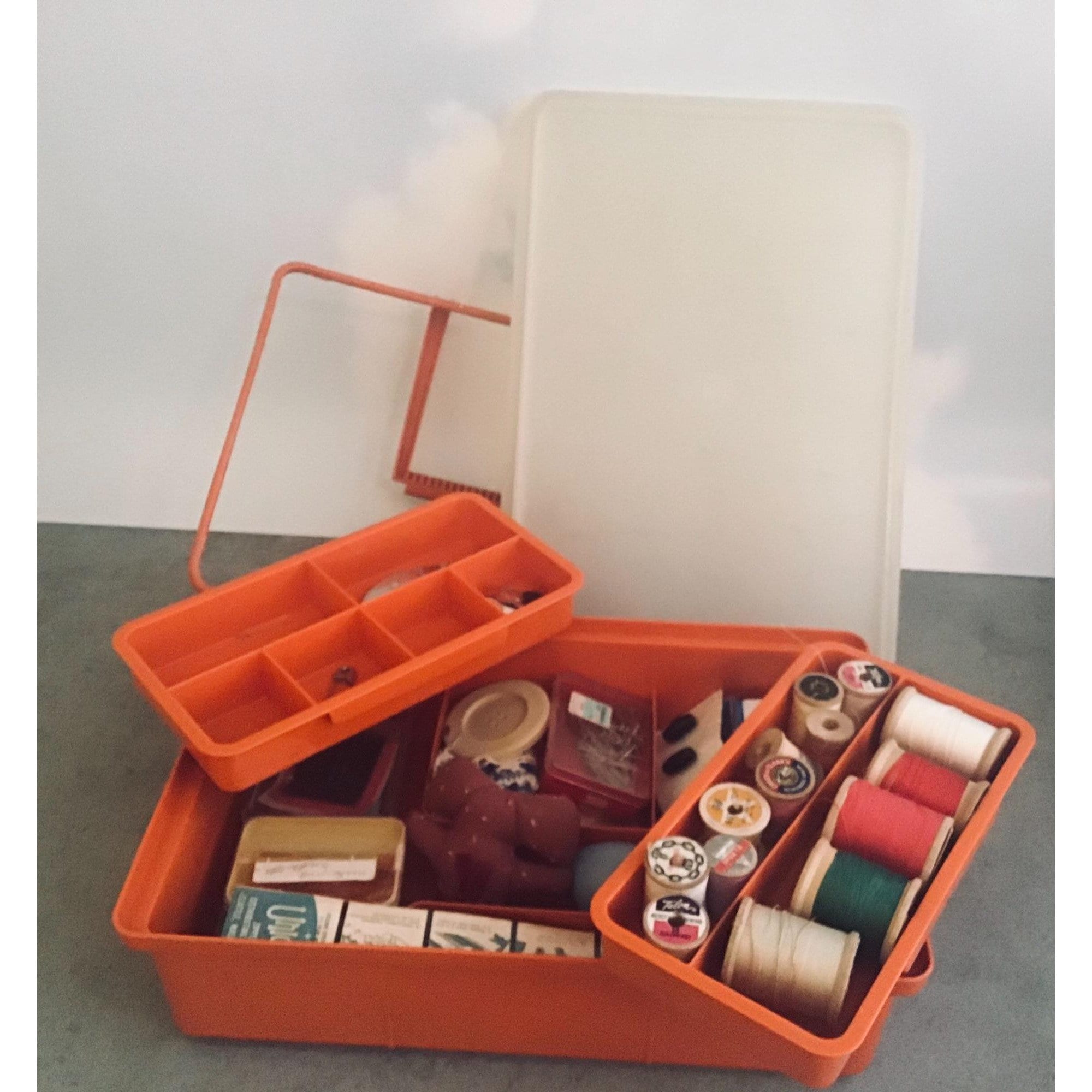 Tupperware Tuppercraft 3 Piece Vintage Organizer With Sewing | Etsy