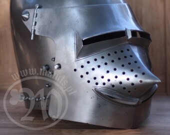 Pig Face Bascinet Helmet - Etsy