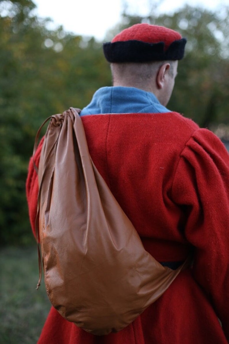 Historical Snapsack Leather Bag Large - Etsy