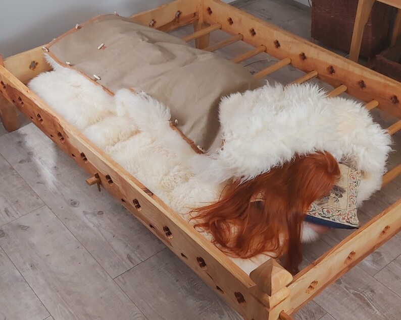 Viking Longhair Sleeping Bag Medieval Sleeping Bag Fur - Etsy