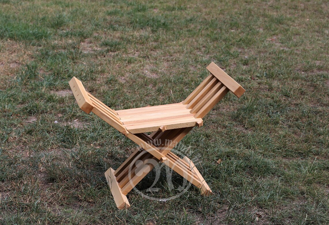 Historical Wooden Folding Chair - Simple Style - Etsy