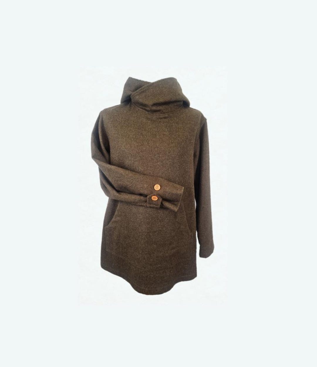 Natural Wool Bushcraft Hoodie - Feldgrau - Etsy