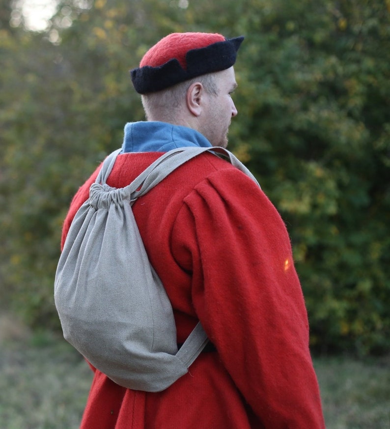 Historical Linen Backpack - Large - Etsy