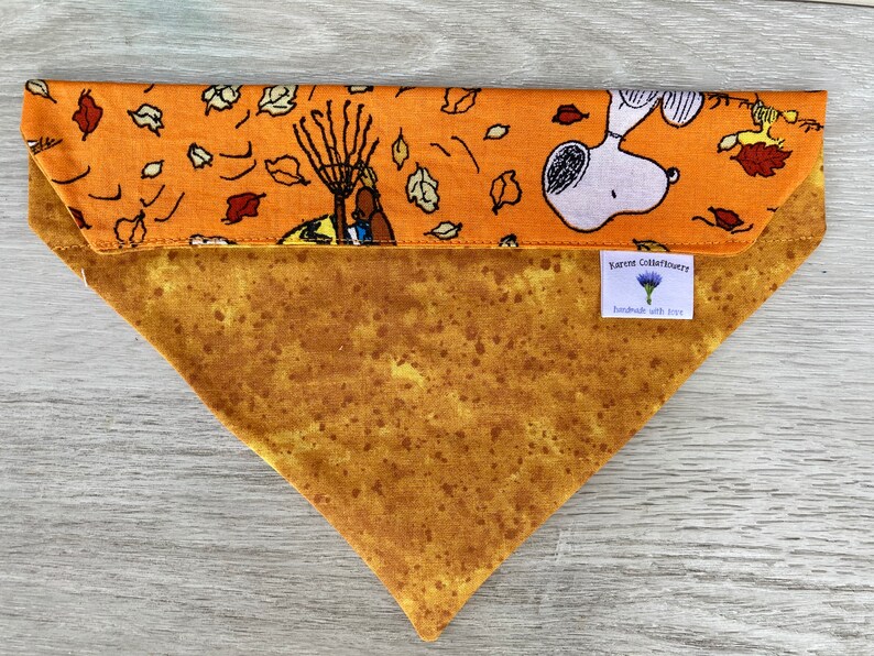 Personalized Peanuts Bandana Snoopy Bandana Over the Collar - Etsy