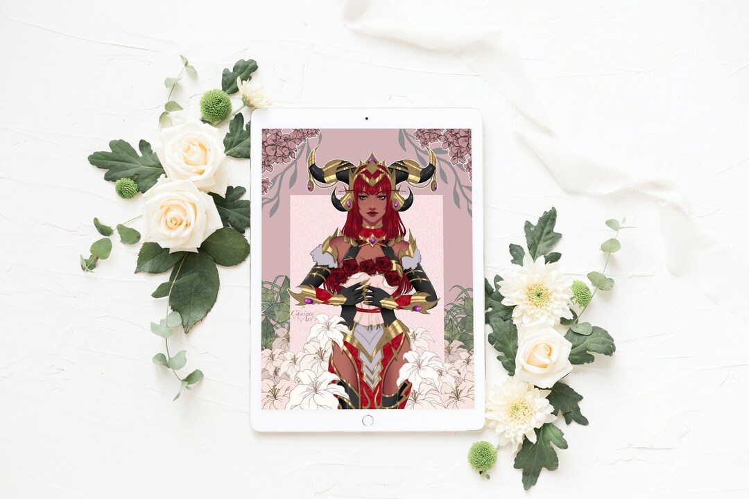 Art Nouveau Alexstrasza Print World of Warcraft Print - Etsy