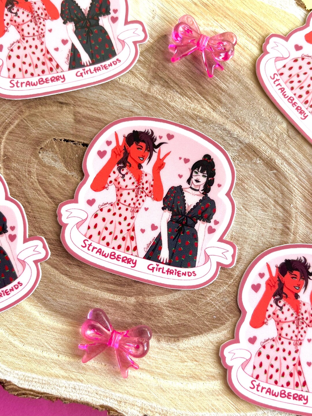 Baldur's Gate 3 Stickers of Karlach, Shadowheart, Strawberry ...