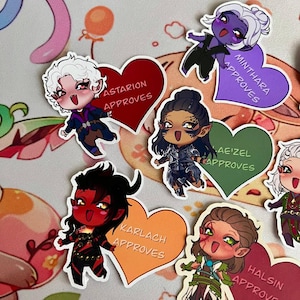 Baldur's Gate 3 Stickers: Astarion, Karlach, Shadowheart - Gamer Gift ...