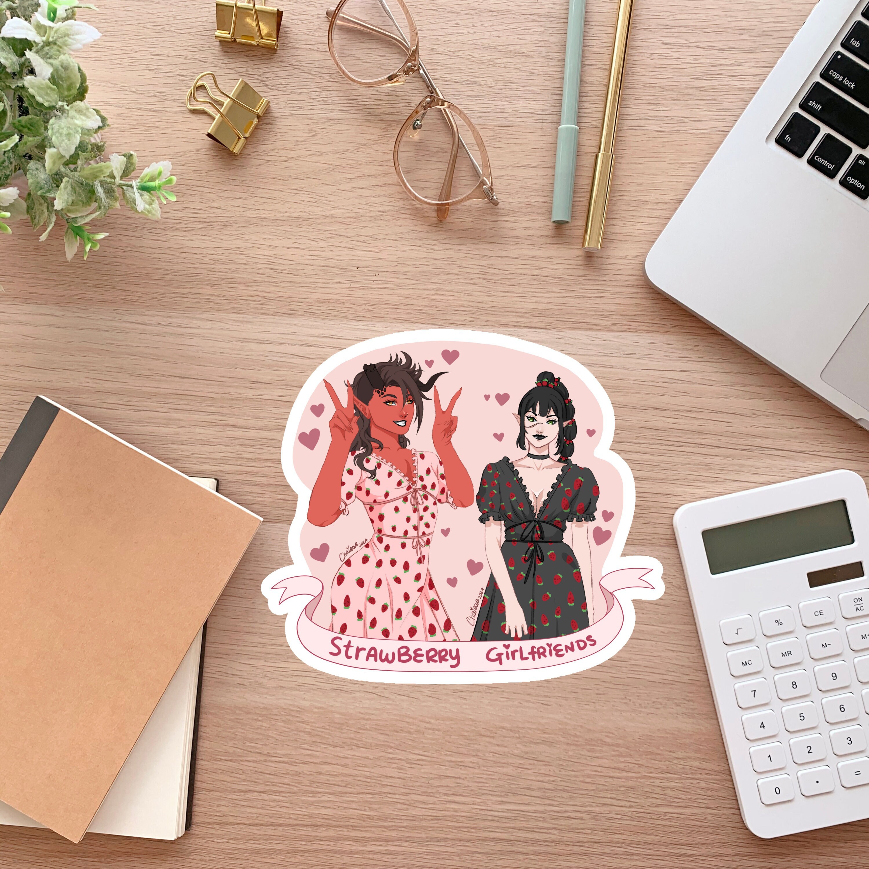 Baldur's Gate 3 Stickers of Karlach, Shadowheart, Strawberry ...