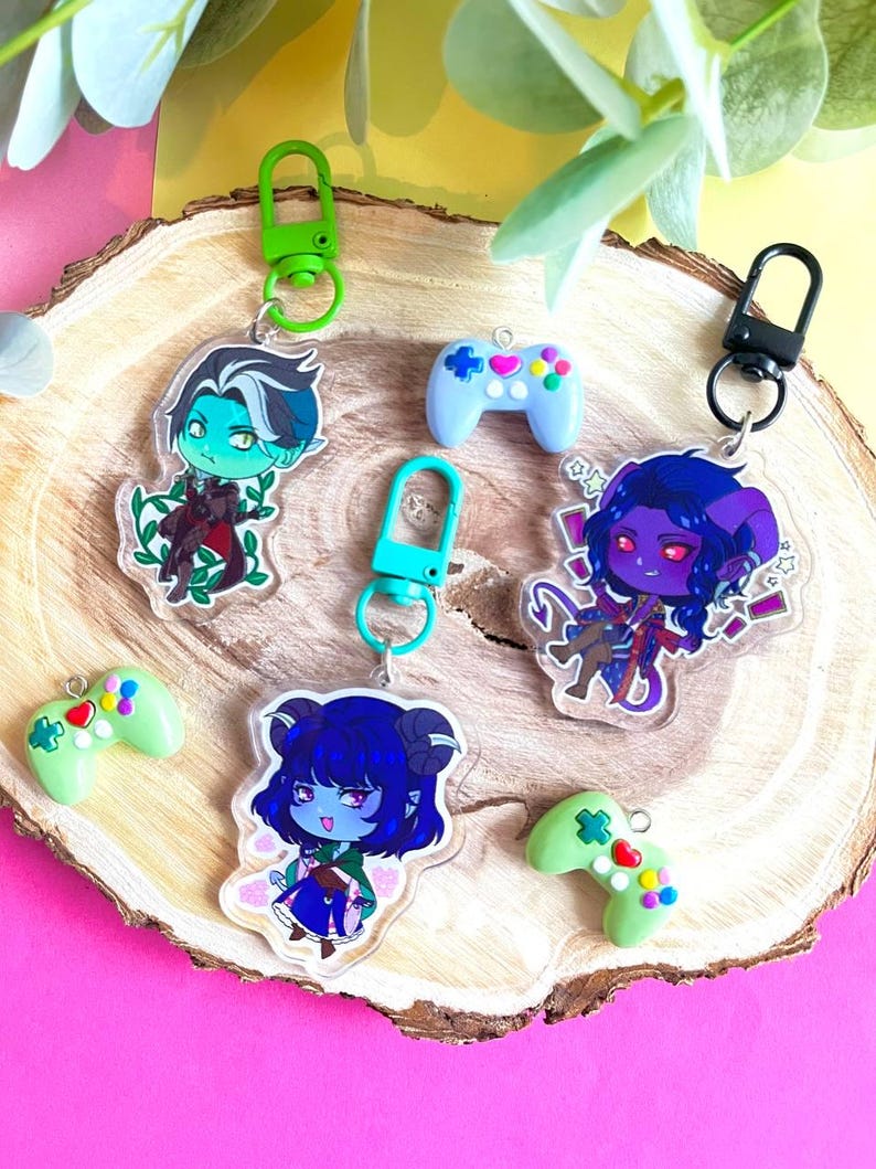 Mighty Nein Critical Role Charms - Jester, Molly, Fjord Keychains - Etsy