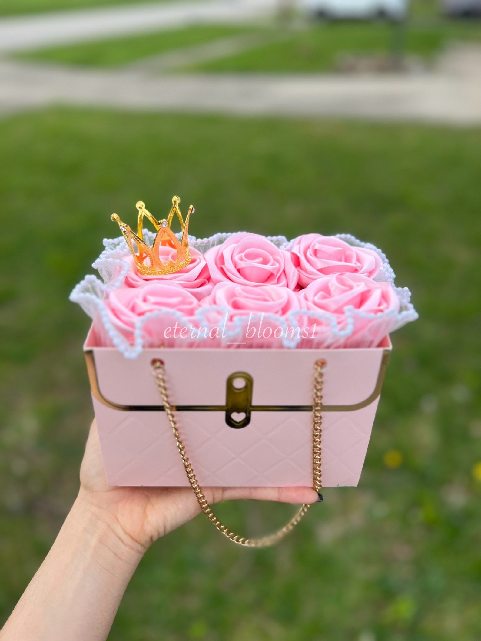 Mini Purse With Rosesvalentines Day Gift Anniversary Gift 100% Handmade ...