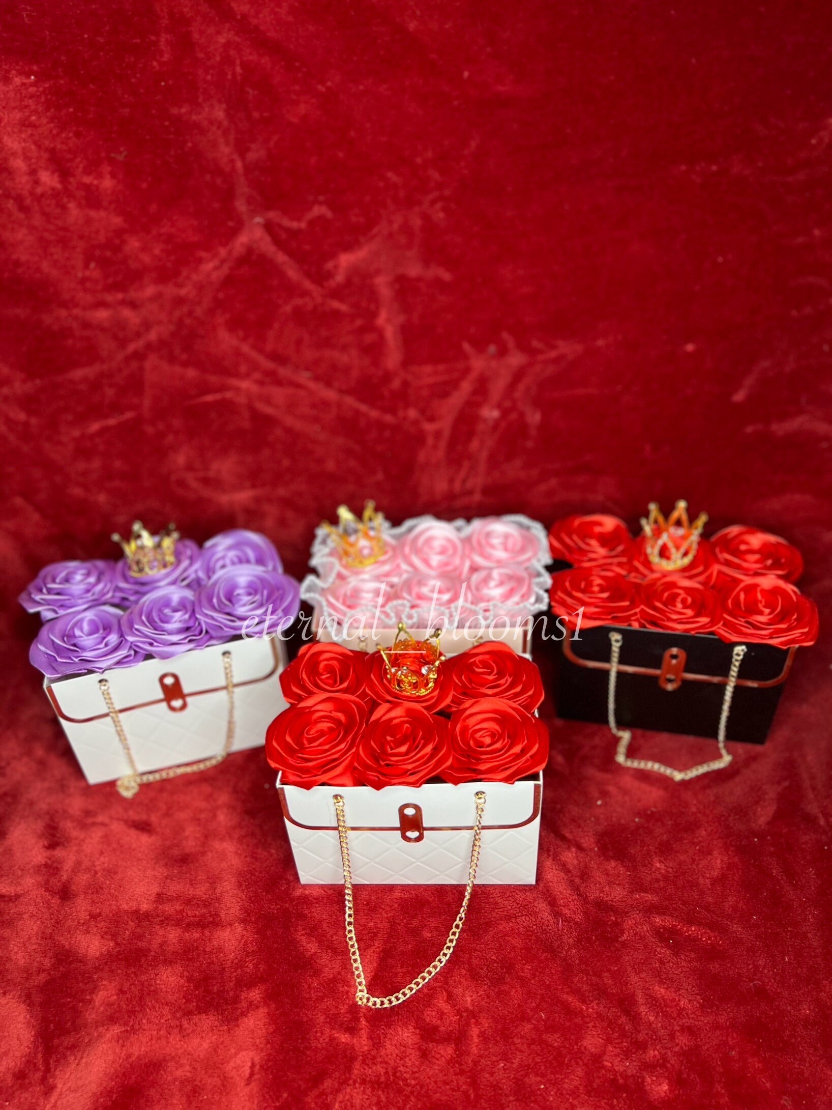 Mini Purse With Rosesvalentines Day Gift Anniversary Gift 100% Handmade ...