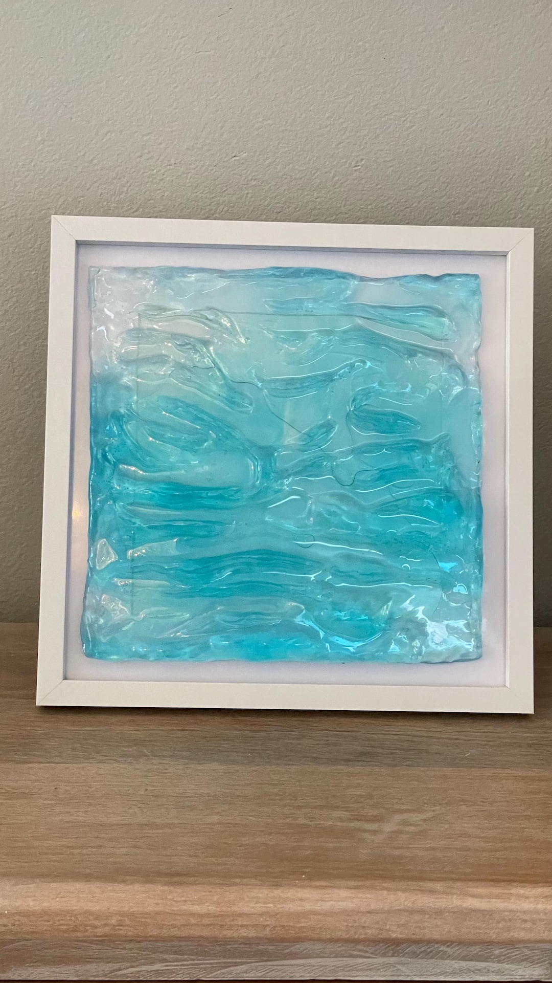 Sparkling Resin Ocean Water Ripple Art - Etsy
