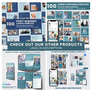 Nurse Concierge Flyer Template for Homecare Services Editable Leaflet ...