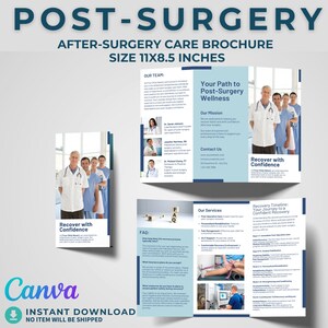 Post Surgery Marketing Bundle for Medical Clinics Postop Promotional ...