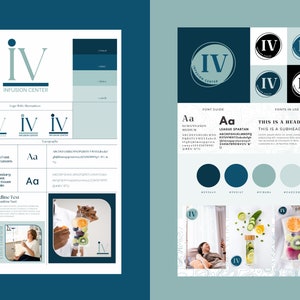 IV Therapy Logos Brand Kit Canva Logos Drip Logos 10 Logos Ready to Use ...
