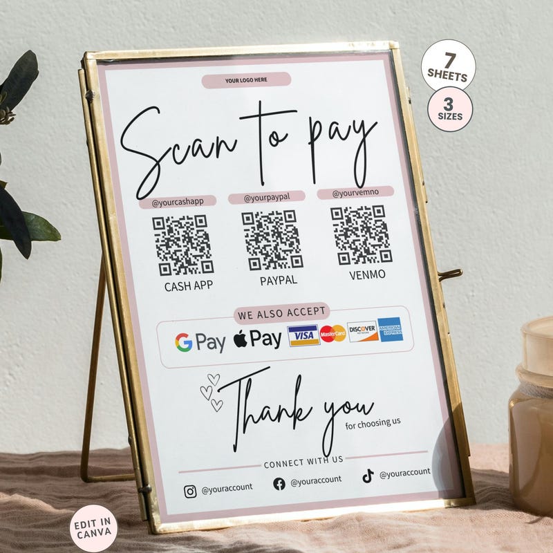Qr Code Business Payment - Etsy