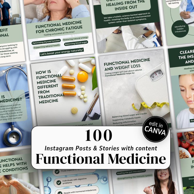 Functional Health Canva - Etsy UK
