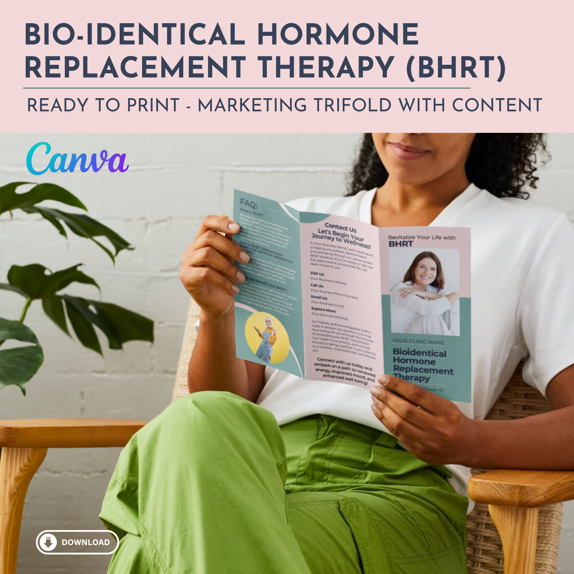 Bio-identical Hormone Replacement Therapy (BHRT) Trifold - Brochure ...