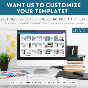 Custom Canva Template Customization Livniv Design Add Your Logo & Brand ...