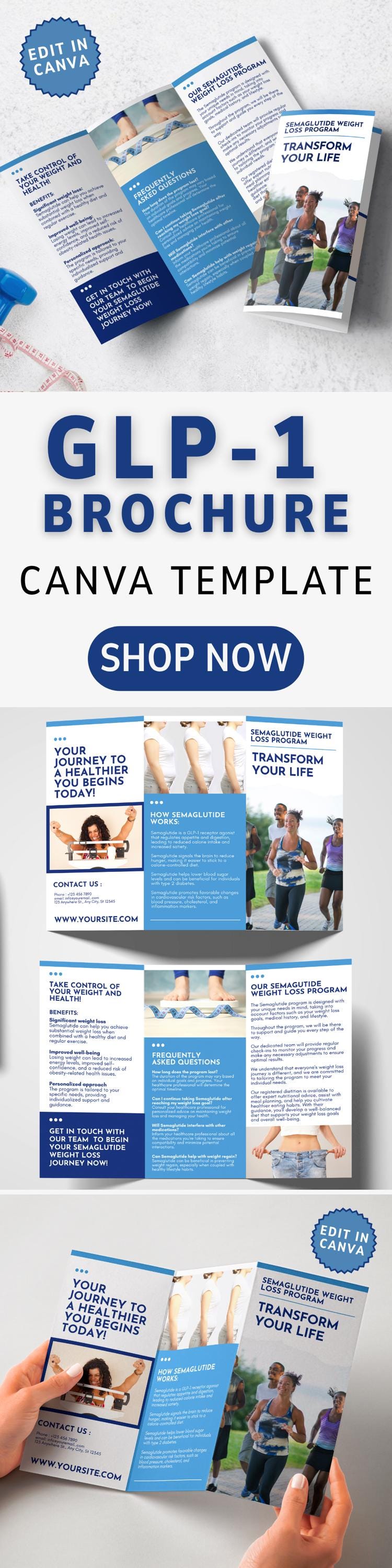 Weight Loss Flyer GLP 1 Info Sheet Medical Weight Loss Program Handout ...