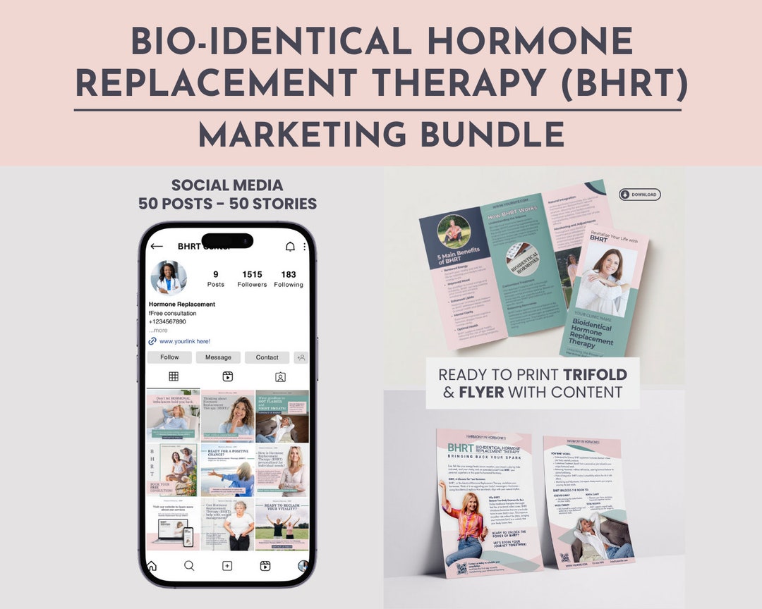Bio-identical Hormone Replacement Therapy (BHRT) Marketing Bundle - 50 ...