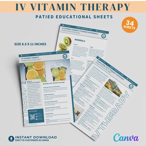 IV Vitamin Template Ebook IV Therapy Complete Patient Guide Drip Client ...
