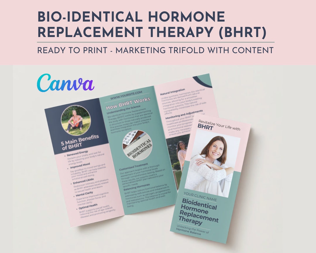 Bio-identical Hormone Replacement Therapy (BHRT) Trifold - Brochure ...