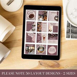 Barista Canva Template Coffee Shop Social Media Restaurant and Menu ...