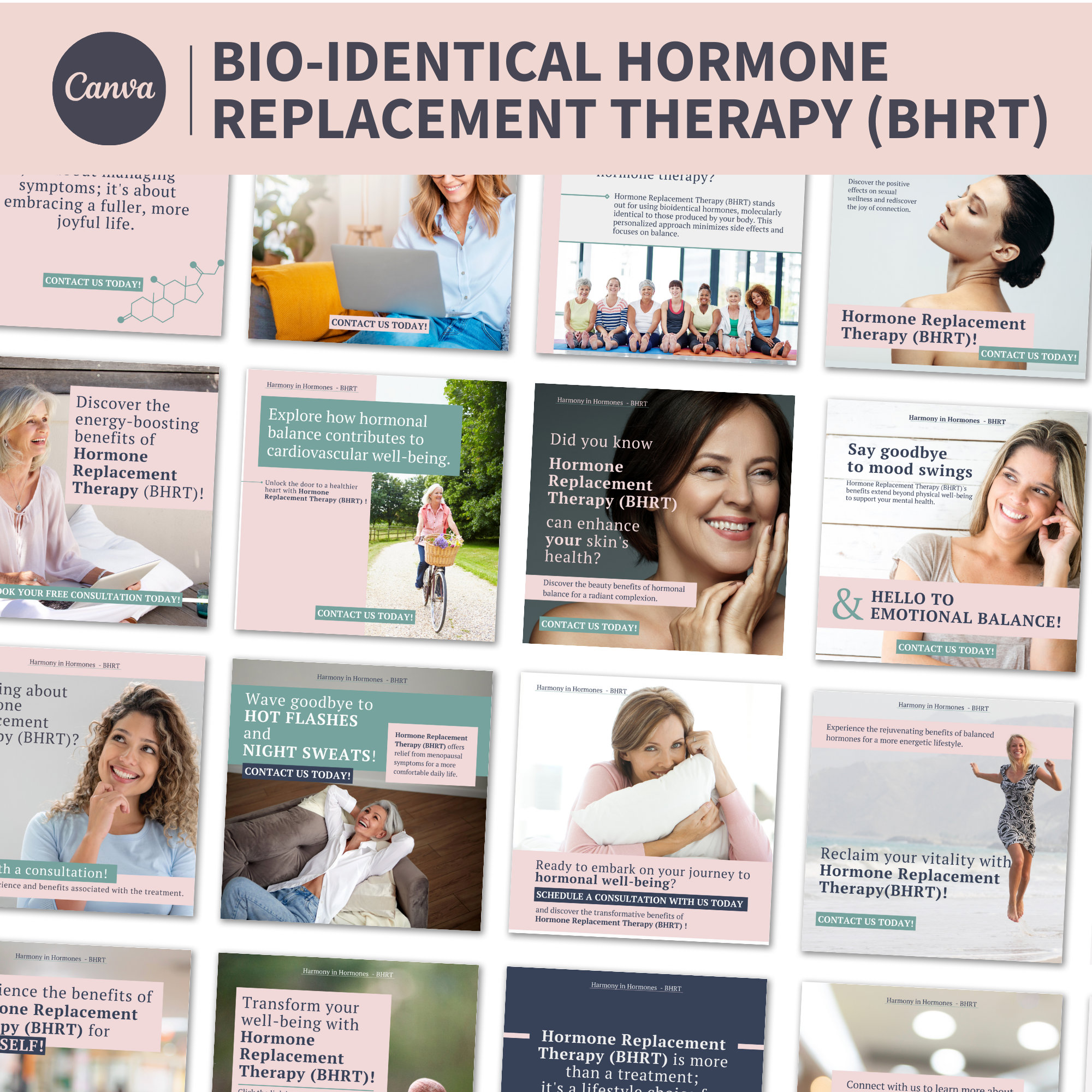 Bio-identical Hormone Replacement Therapy BHRT Marketing Bundle 50 ...