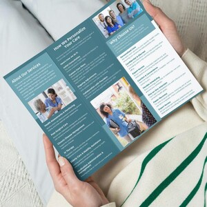 Nurse Trifold Template Homecare Services Editable RN Brochure for ...