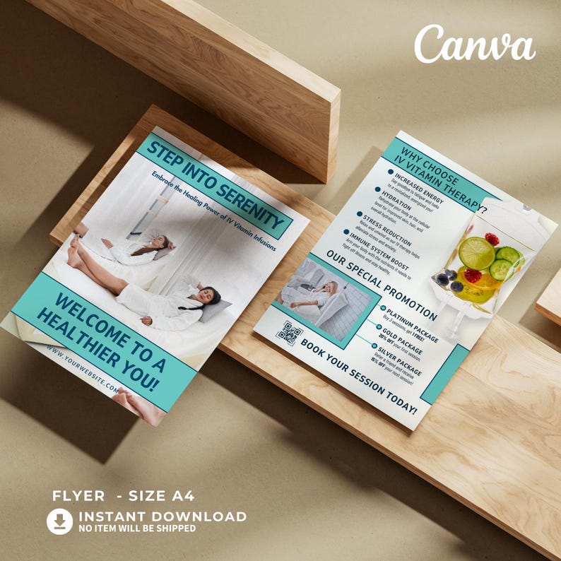 IV Infusion Flyer Drip Therapy Handout Template Hydration Therapy ...